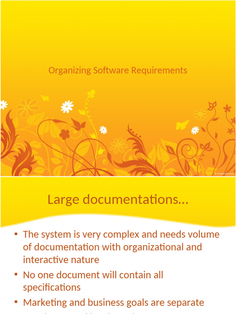 Organizing Complex Software Requirements | PDF | Business