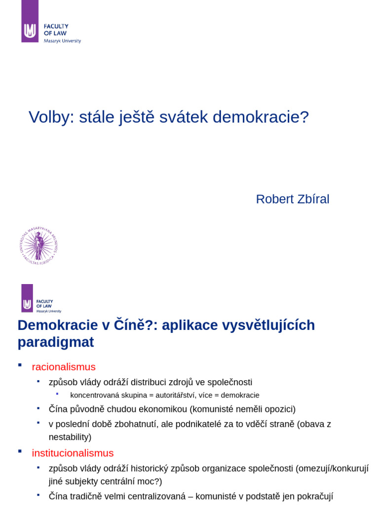 Prednaska 5 Volby 2023 | PDF