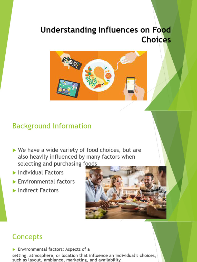 Lecture 3 - Food Choices - NR 1 | PDF | Meal | Behavior