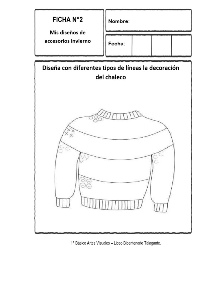 Ficha N°3 Tipos de Lineas | PDF