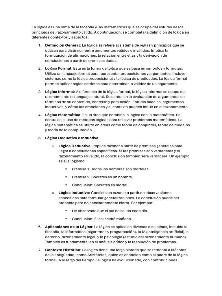 La Logica | PDF | Lógica | Argumento