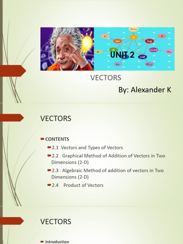G 11th Unit 2.vec - Lesson-1 | PDF | Euclidean Vector | Geometry