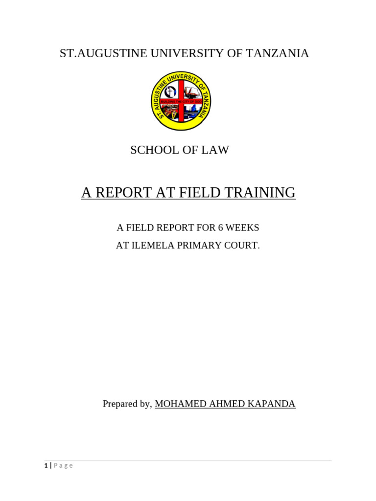 Law Student's Field Report | PDF | Trials | Knowledge