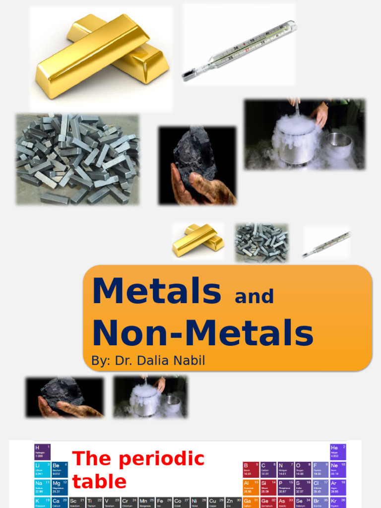 Metals Nonmetals Metalloids | PDF | Metals | Ductility