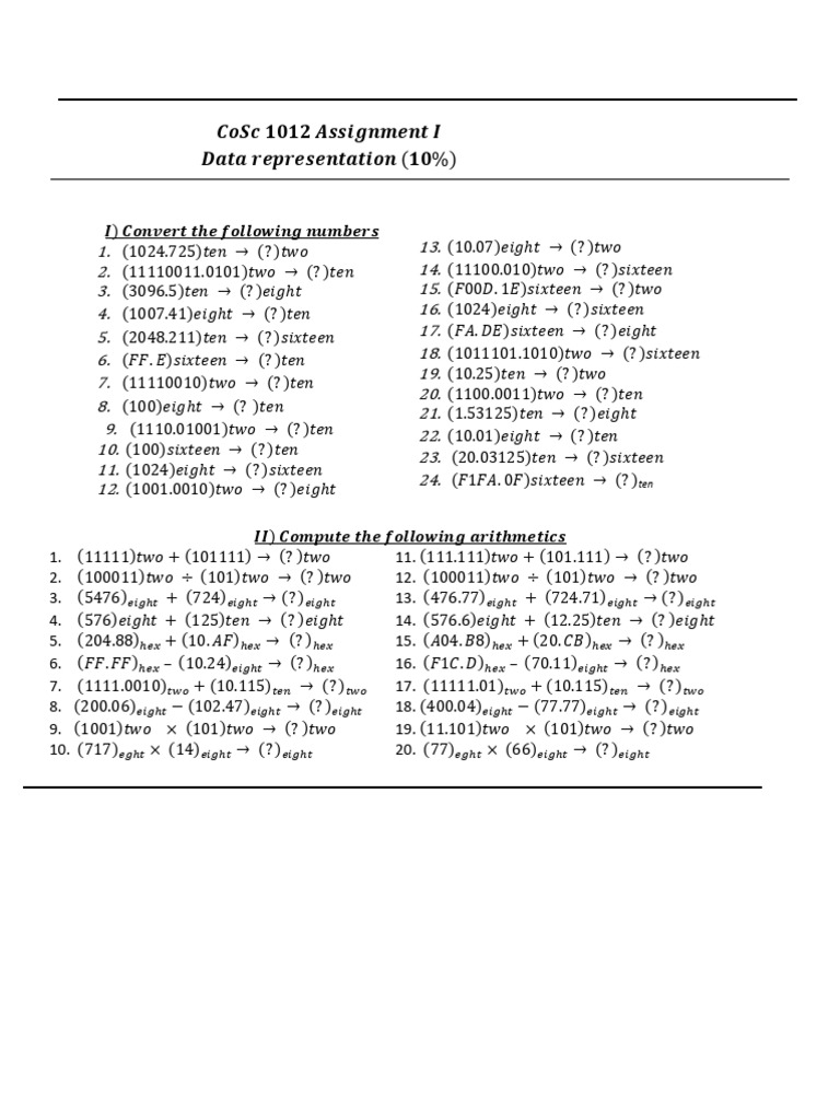 DataRepresentation II | PDF