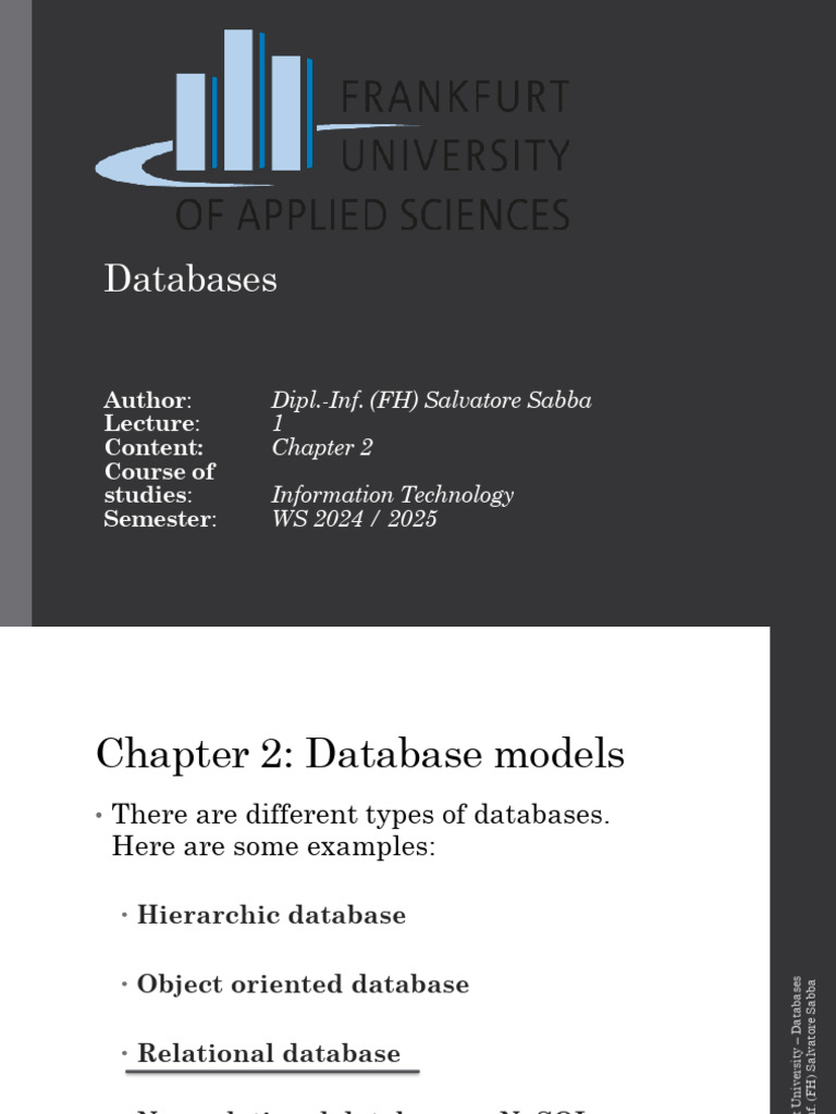 01b Database Lecture Databases | PDF | Databases | No Sql