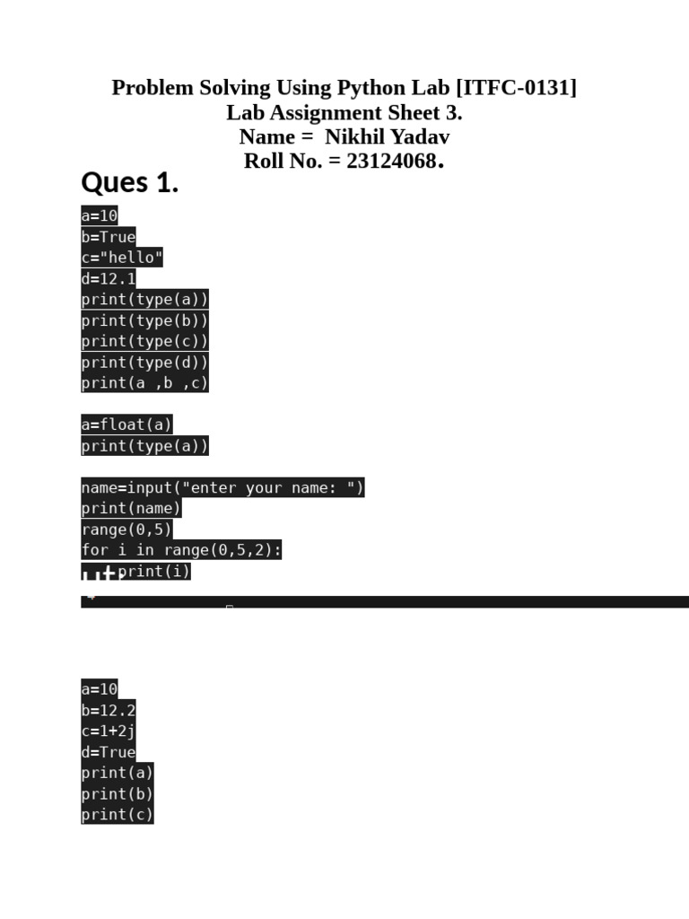 Labassignment3MS[1] | PDF | Computer Programming | Applied Mathematics