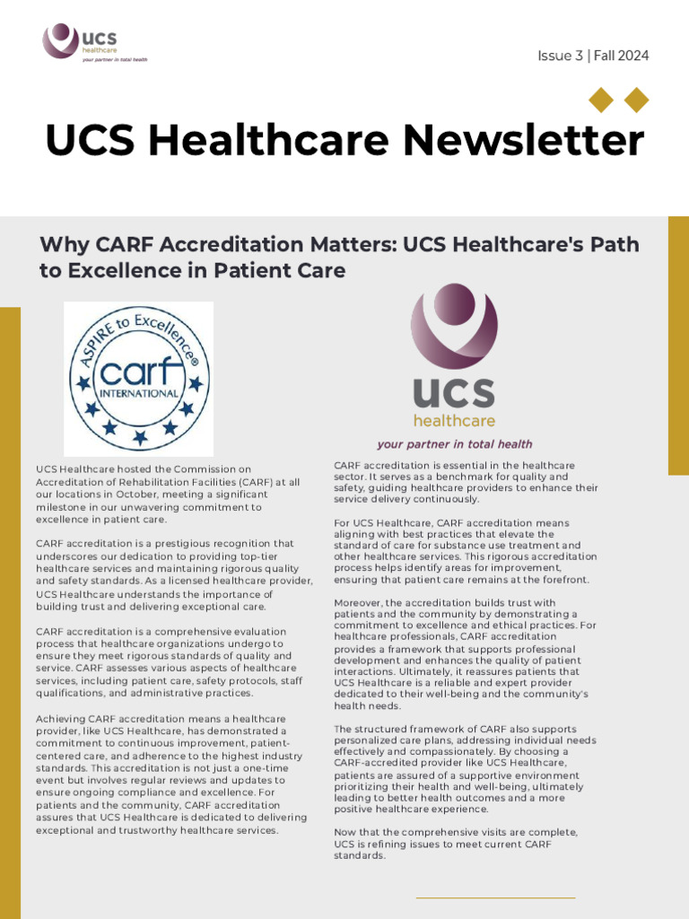 Ucs Healthcare Newsletter Fall (Nov) 2024 | PDF | Health Care