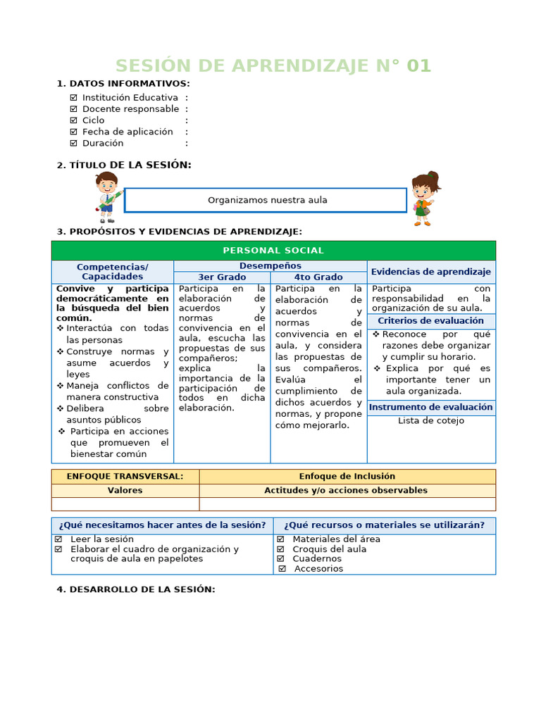 Sesiones de Aprendizaje - EDA II Semana 1 - Editora Quipus Perú | PDF | Evaluación | Salón de clases