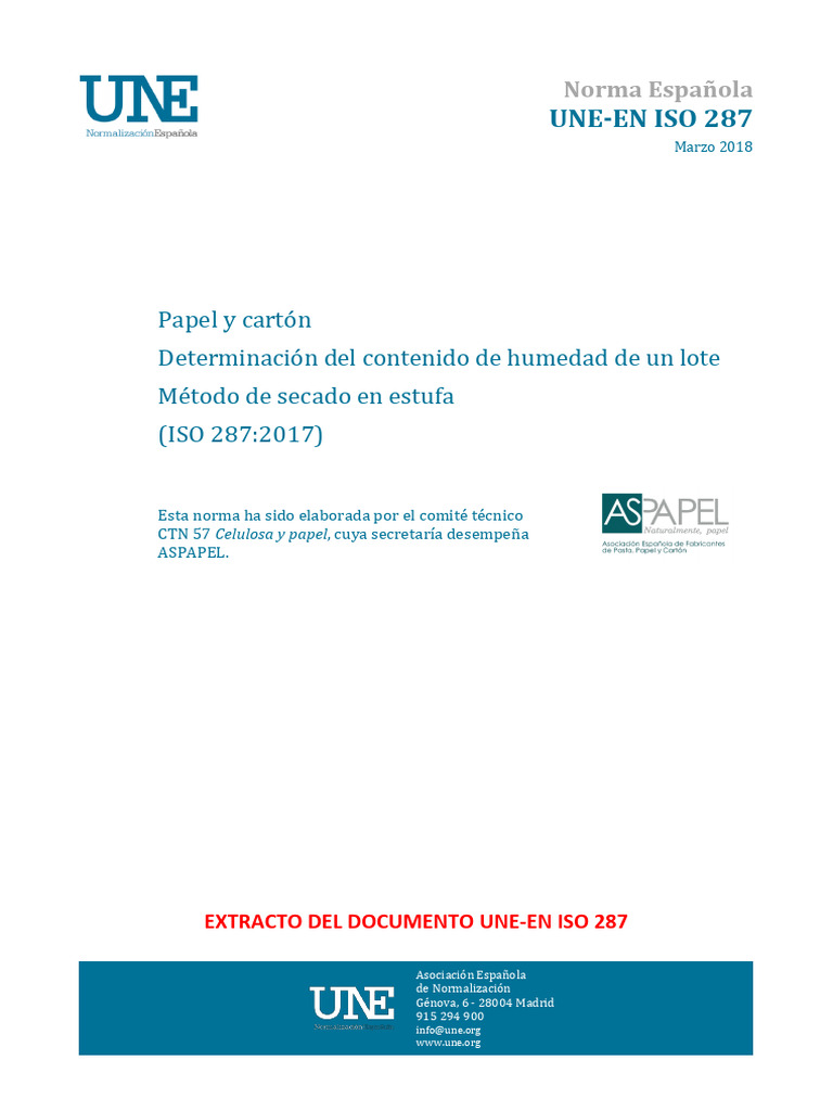 (Ex) Une-En Iso 287 2018 | PDF | Papel