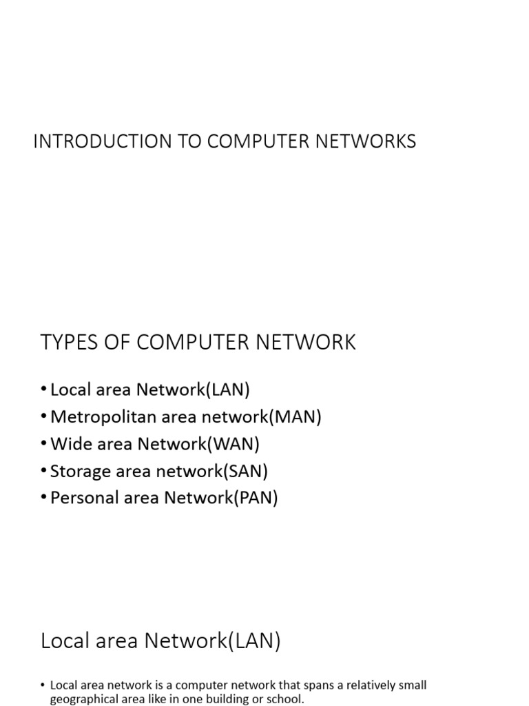 Computer Network Types & Topologies | PDF | Computer Network | Network ...