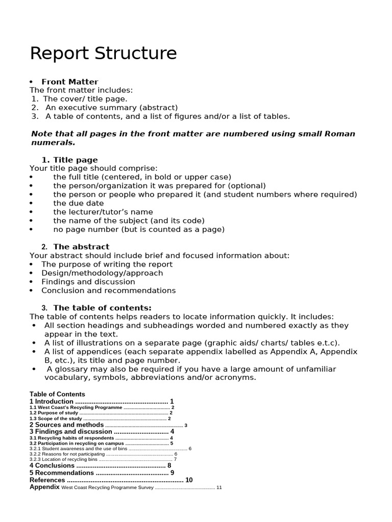 How To Structure Reports | PDF | Book Design | Cognitive Science
