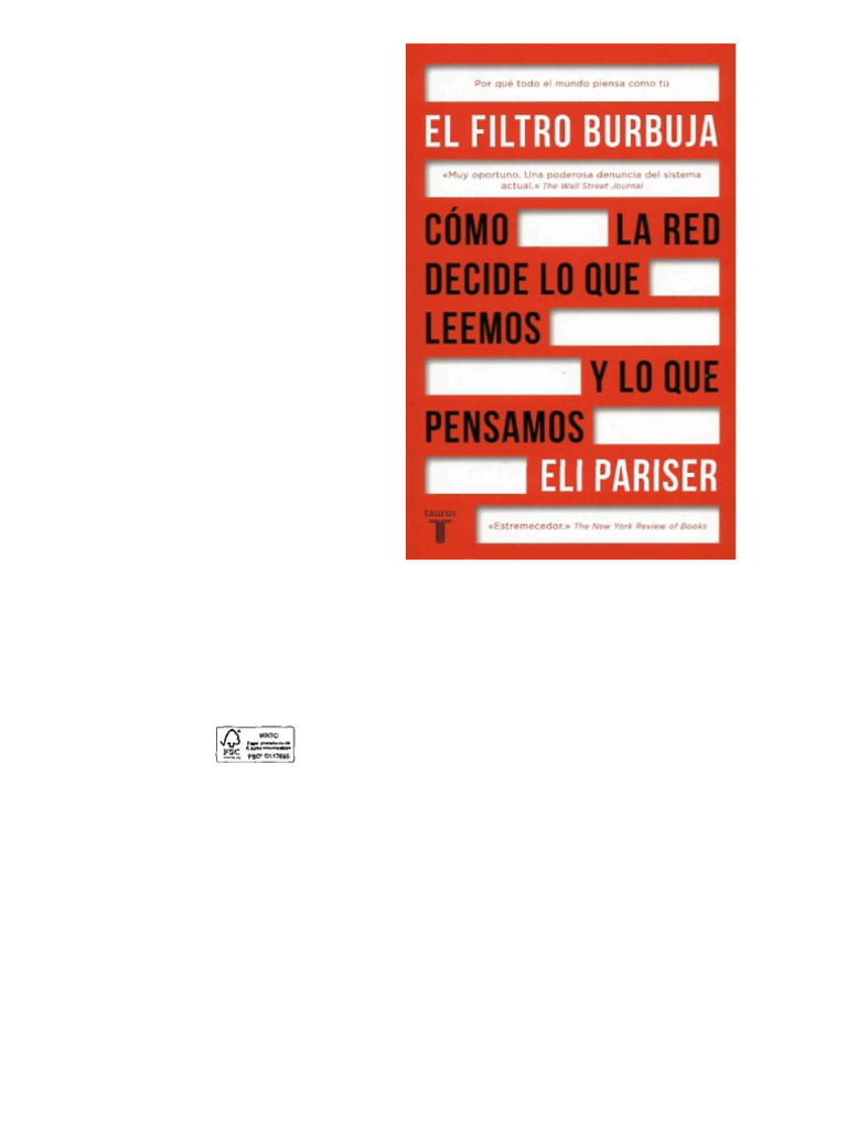 Parisier - El Filtro Burbuja - Cap 4 | PDF | Facebook | Internet