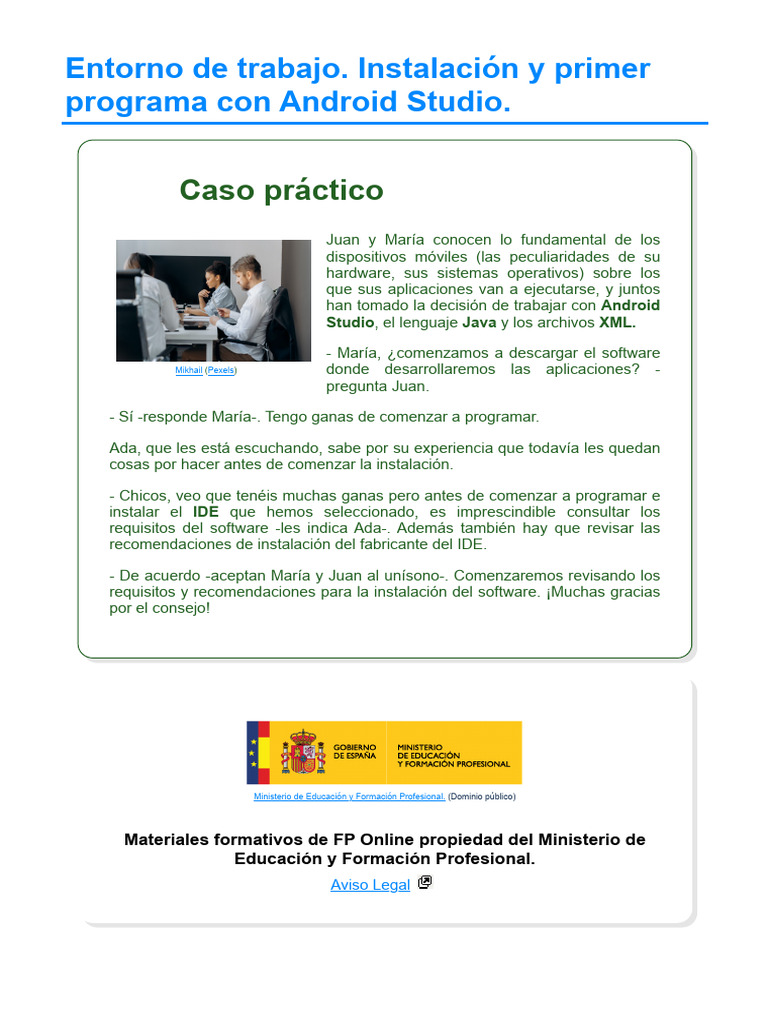 Instalación y Configuración de Android Studio | PDF | Android (sistema operativo) | Aplicación movil