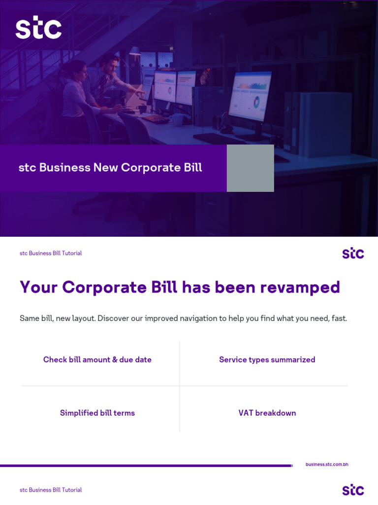 Stc Business Corporate Bill Tutorial-En | PDF | Value Added Tax | Payments