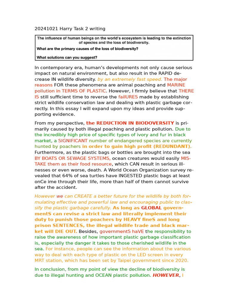 Harry Task 2 Writing | PDF | Science & Mathematics