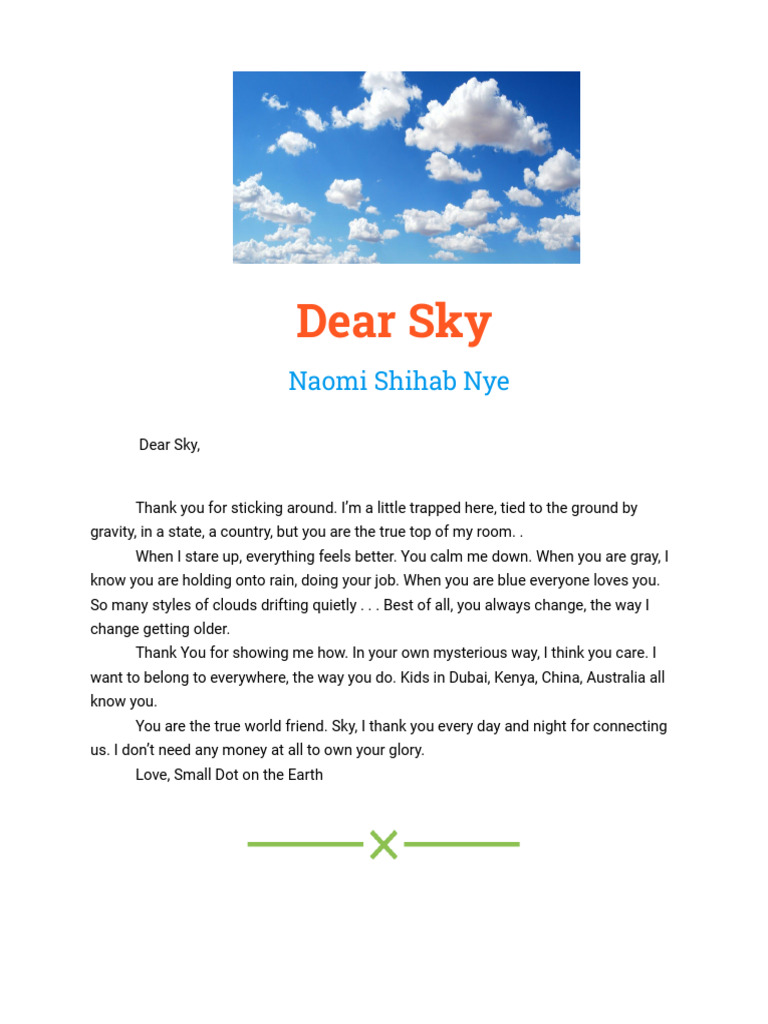 Dear Sky | PDF