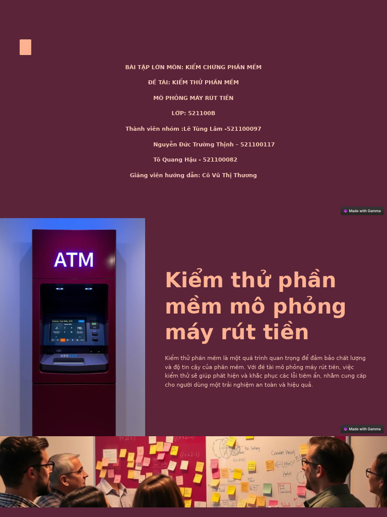 Bai Tap Lon Mon Kiem Chung Phan Mem | PDF