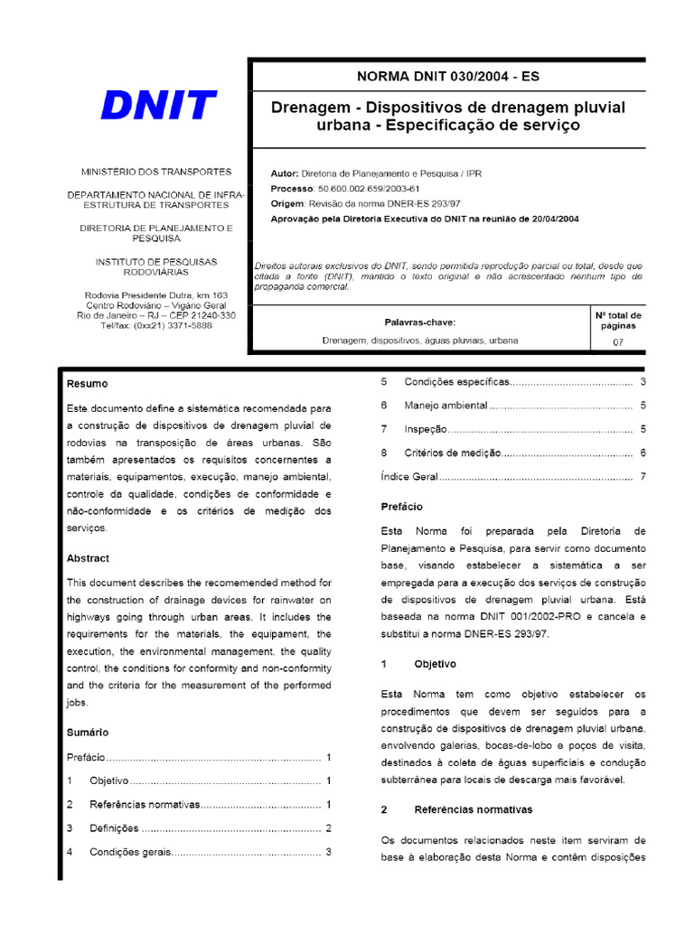 DNIT - 030 - 2004 - ES - Dnit - 030 - 2004 - Es | PDF