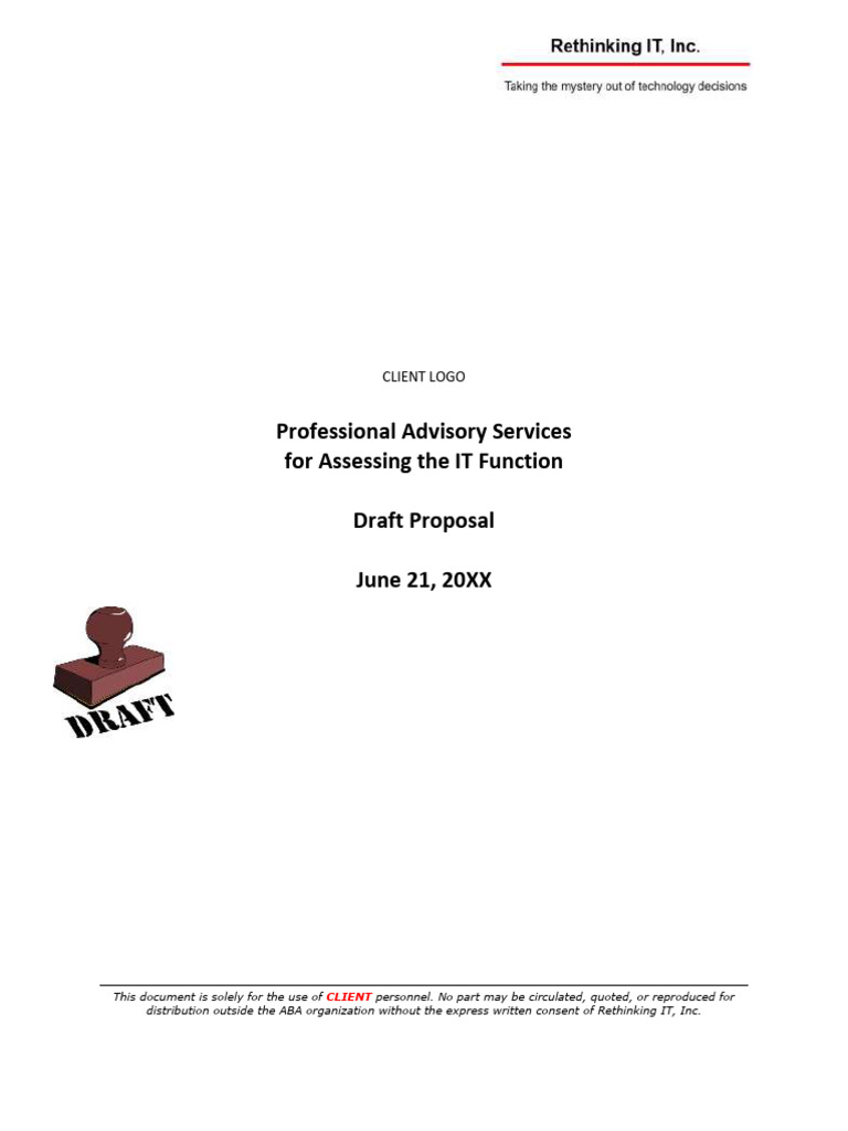 RIT Proposal Template For Assessment | PDF | Negotiation | Business