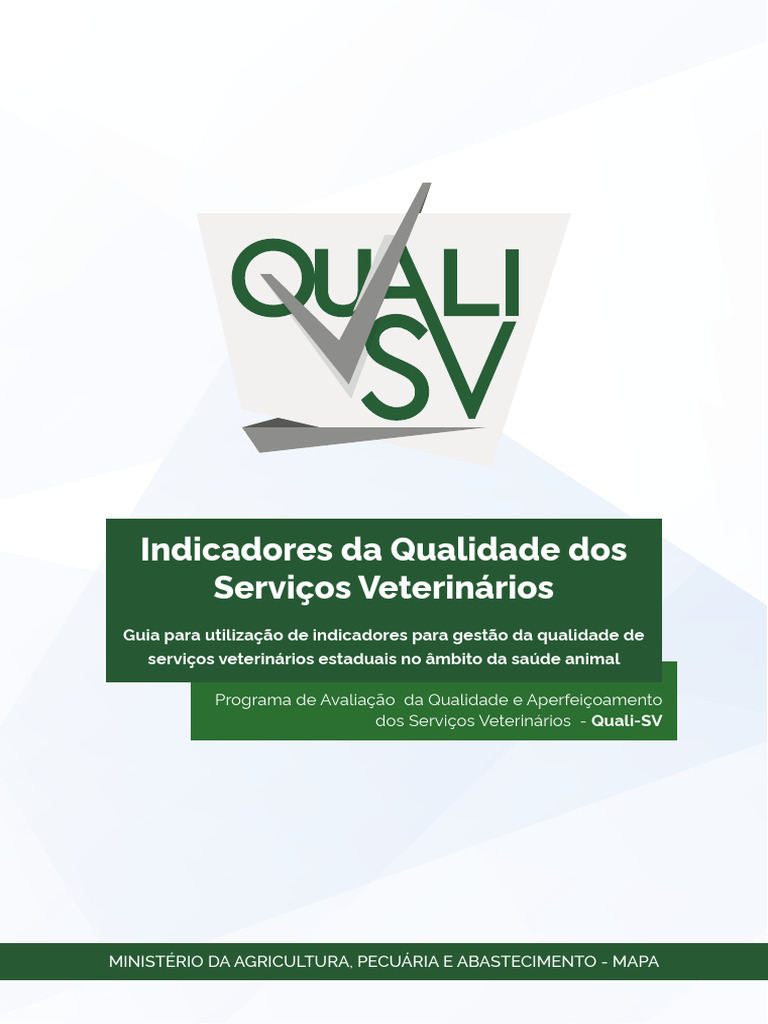Guia Indicadores Qualidade SVE | PDF | Qualidade (negócios) | Economia
