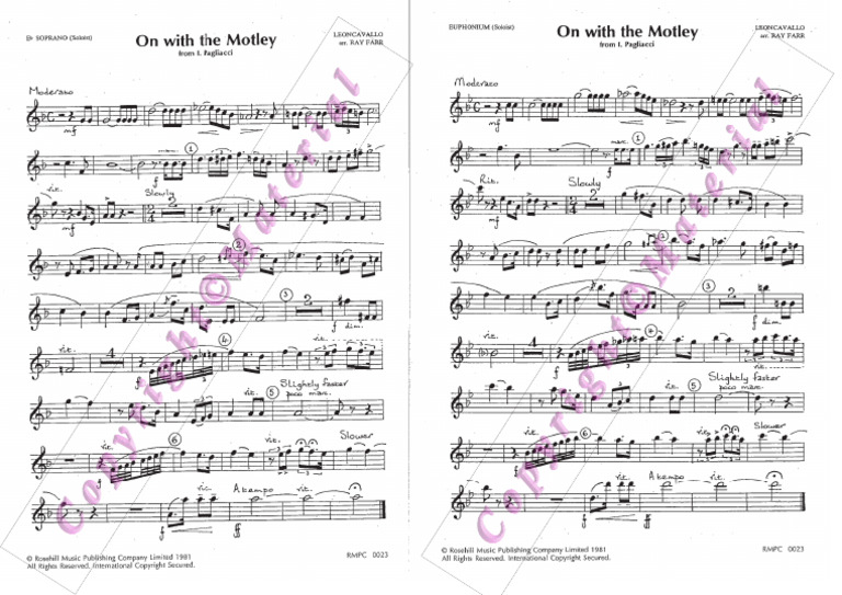 JM35783 On With The Motley | PDF