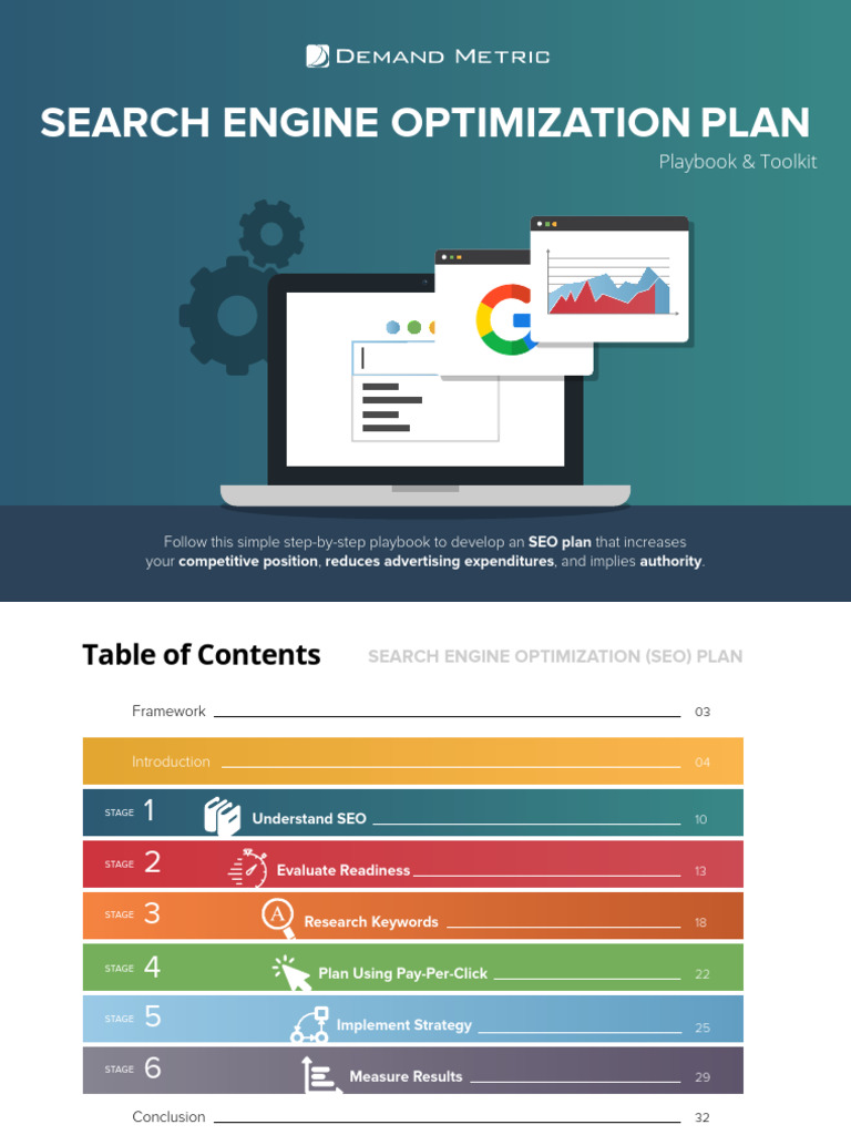 SEO Plan Playbook | PDF | Search Engine Optimization | Marketing