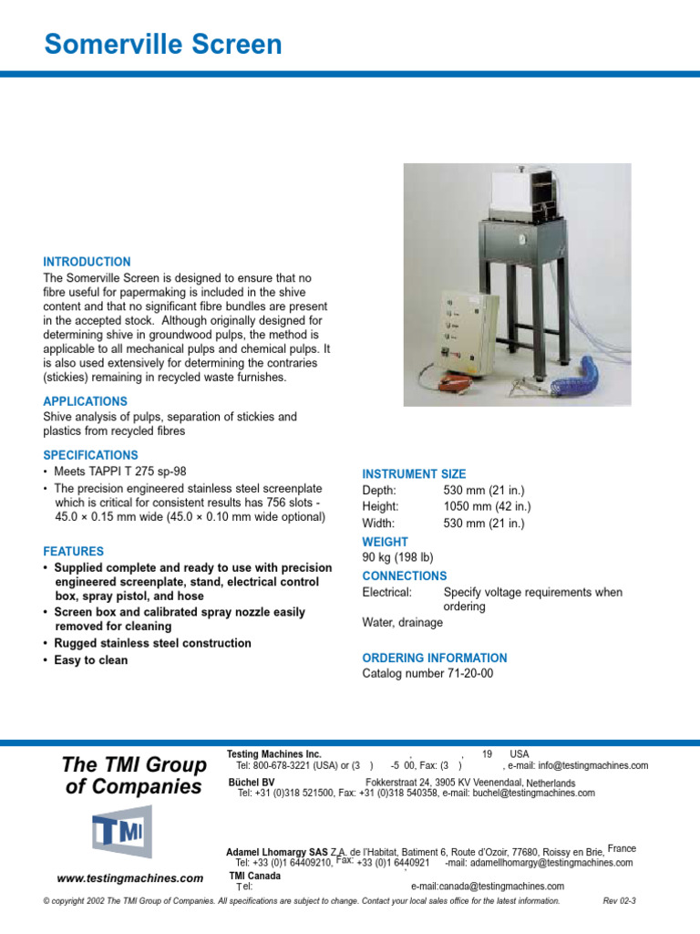 71 20 Somerville Screen | PDF