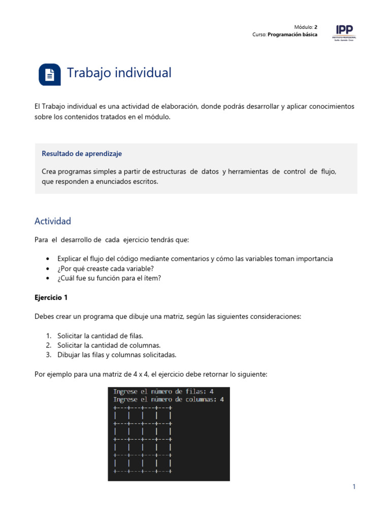 M2 TI - Programación Básica Corregido | PDF | Programación de computadoras | Python (lenguaje de ...