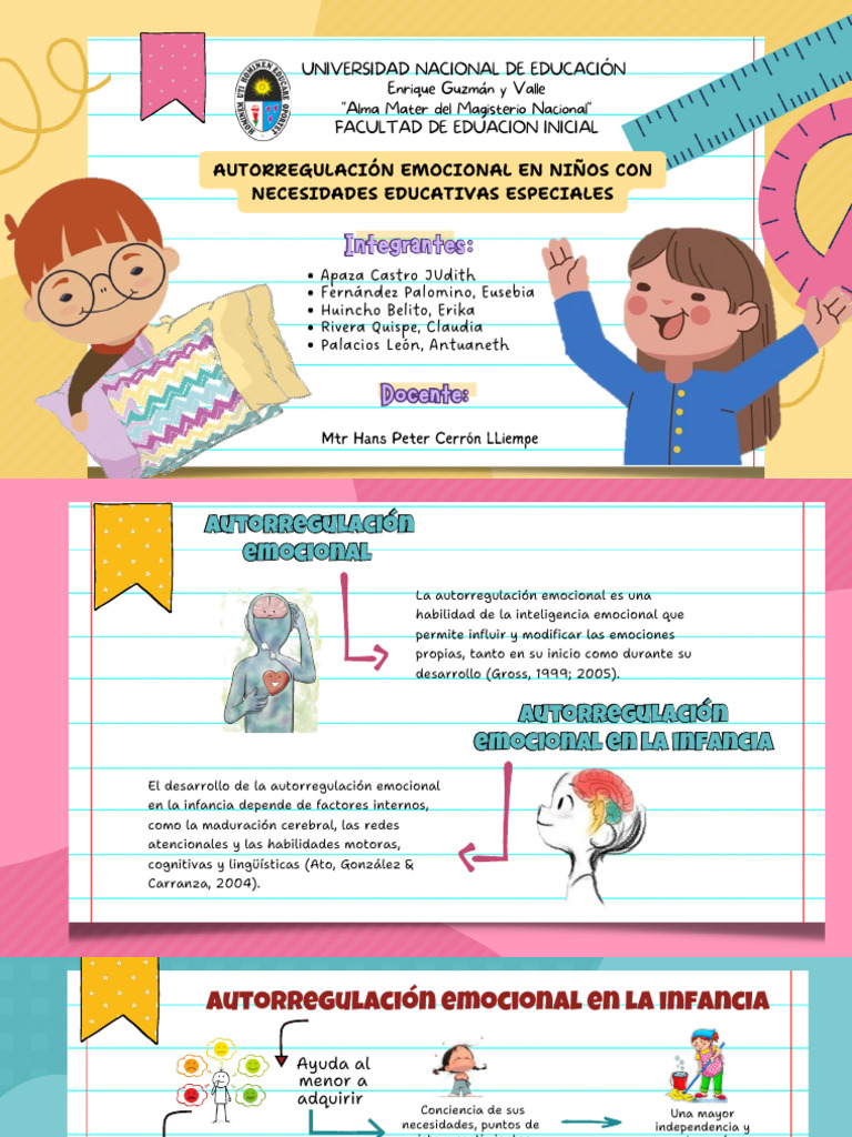 Autorregulación Emocional en Niños Con NE | PDF | Las emociones ...