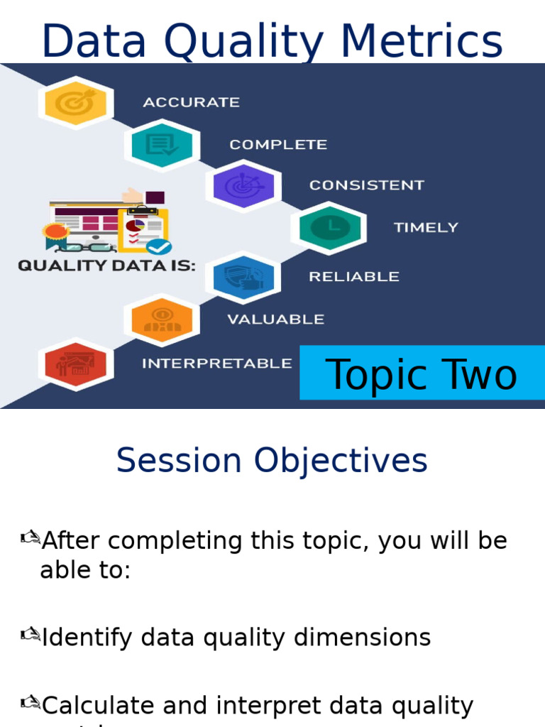Data Quality Metrics and Dimensions | PDF | Accuracy And Precision ...