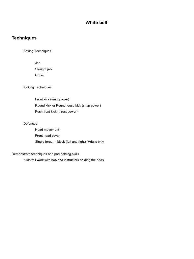 Grading Syllabus | PDF | Individual Sports