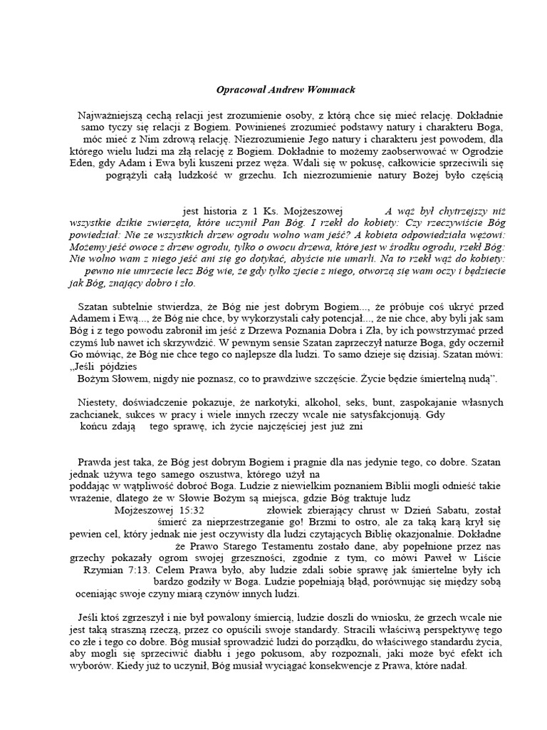 04 Relacja Z Bogiem | PDF