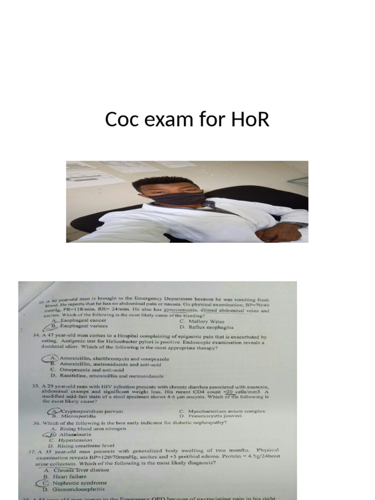 Coc Exam For HoR | PDF