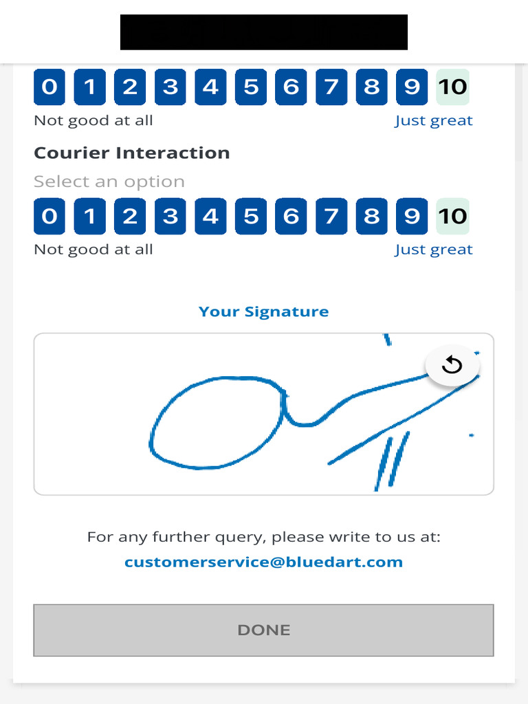 Courier Interaction Feedback Form | PDF