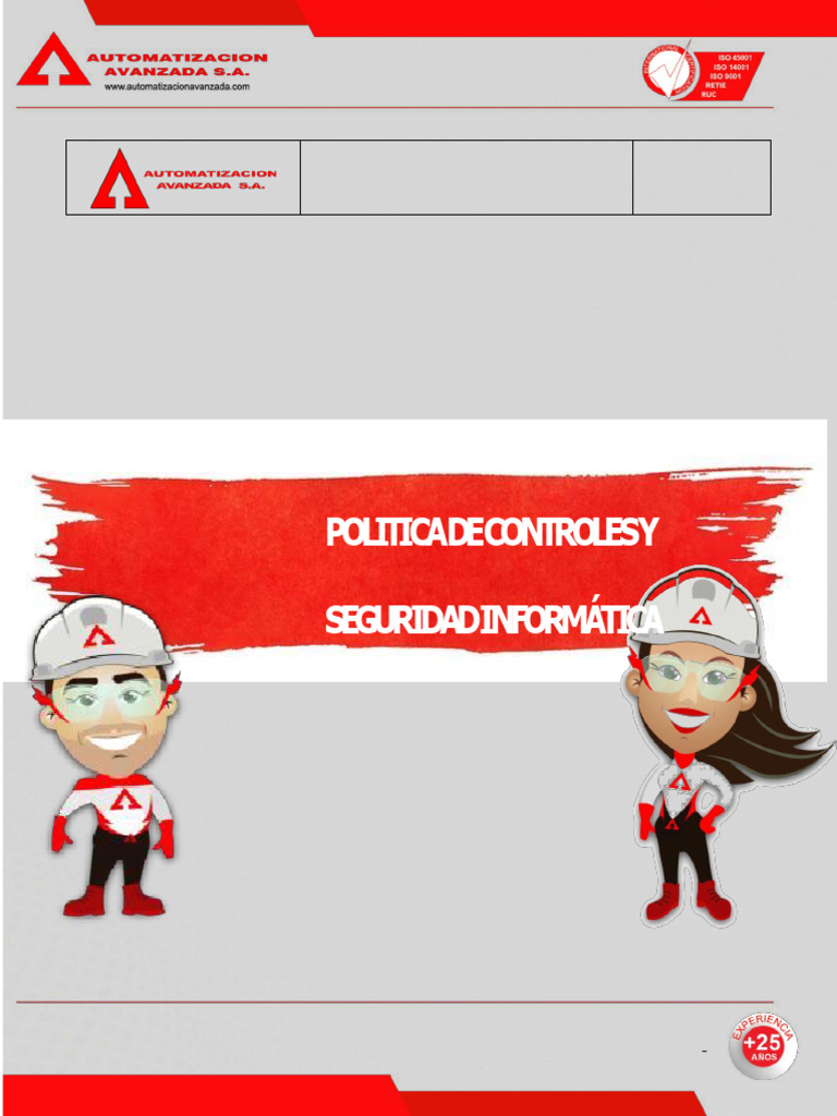 Política de Seguridad Informática | PDF | La seguridad informática ...