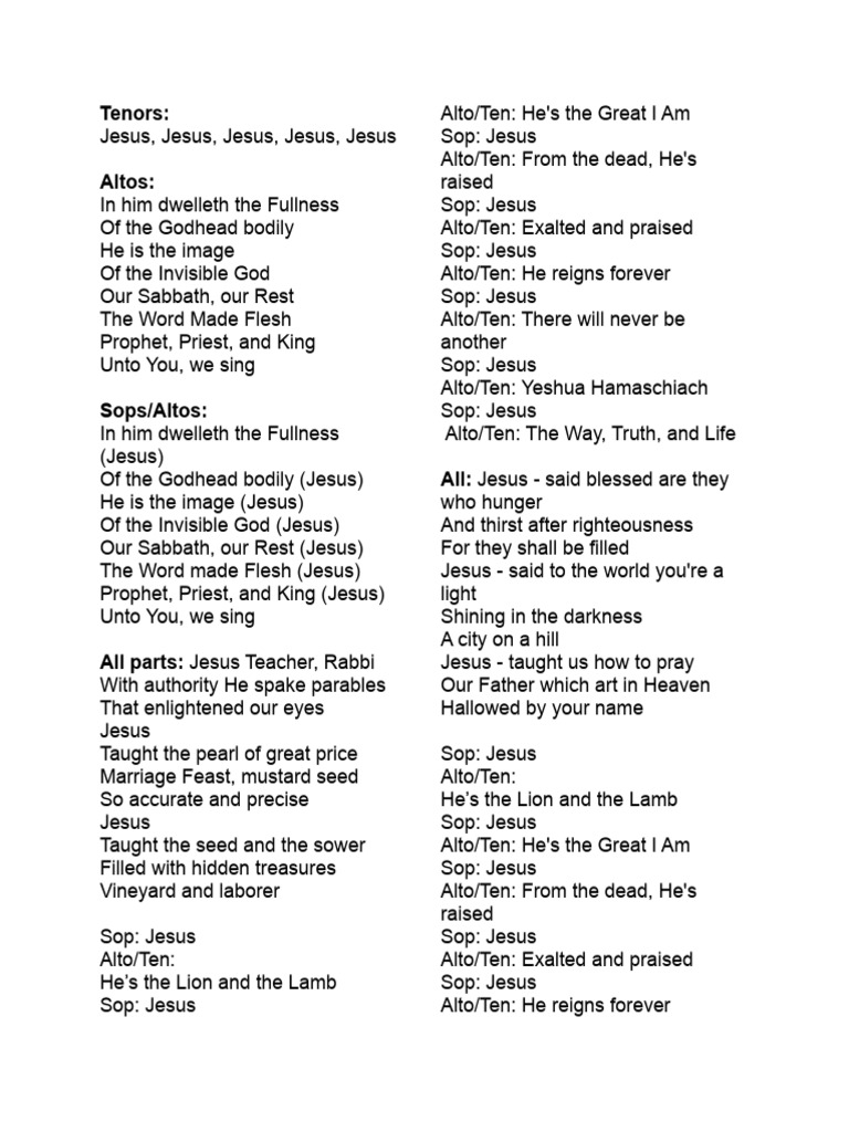 Jesus Eddie James Lyrics | PDF | Jesus | God In Mormonism
