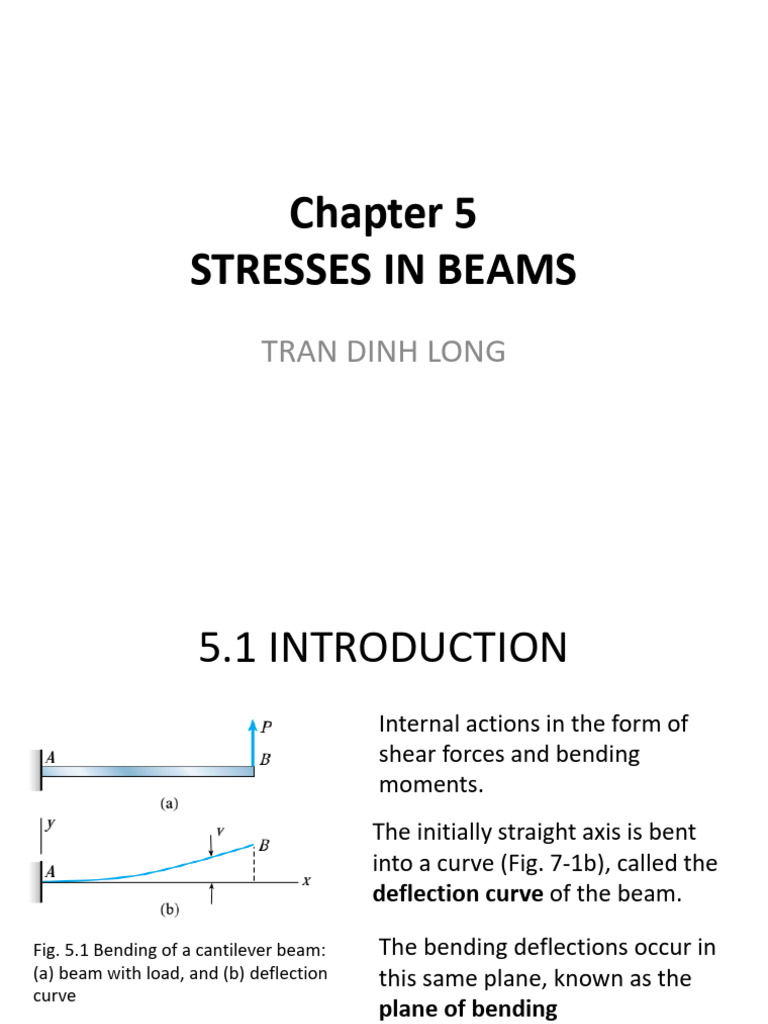Chapter 5 Stresses in Beams - Basic Topic | PDF | Bending | Beam (Structure)