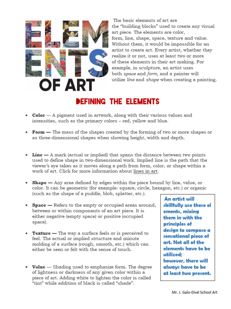 The Basic Elements of Art-Focus On Color Theory | PDF | Color | Vision