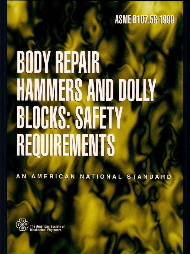 ASME B107.56-1999 | PDF | Hammer | Safety
