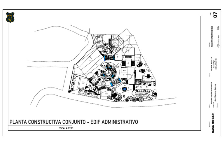 Planta Constructiva Conjunto - Edif Administrativo | PDF