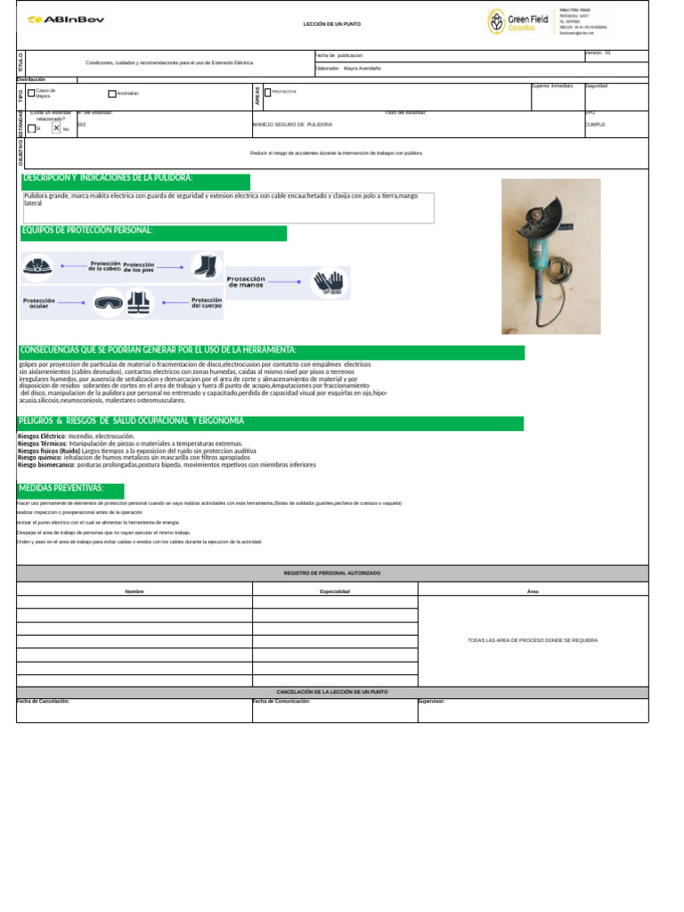 2 Lup | PDF | Seguridad y salud ocupacional