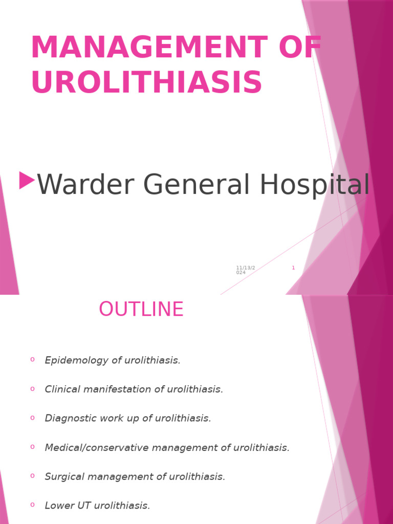 Urolithiasis Management Overview | PDF | Medical Specialties | Clinical ...