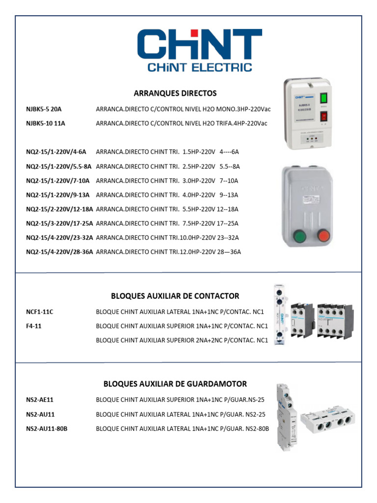 Catalogo Chint | PDF