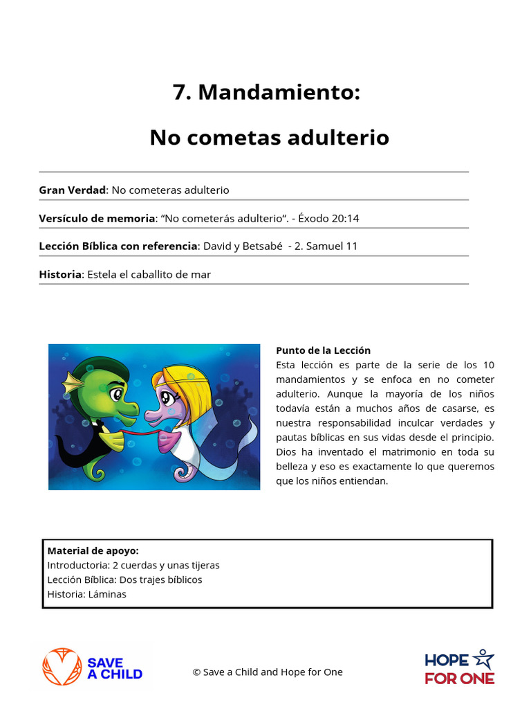 Mandamiento - No Cometerás Adulterio | PDF | David