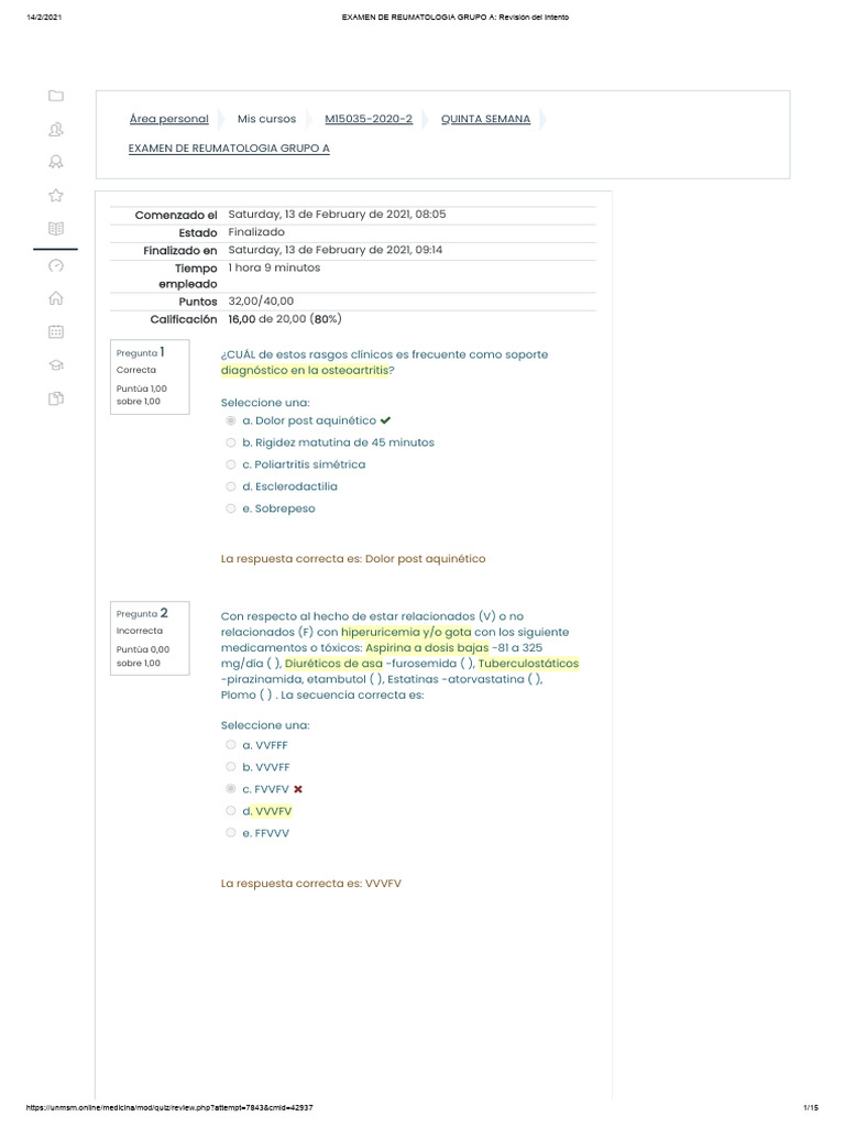 Reuma Grupo A 14 - 02 - 2021 | PDF | Fibromialgia | Rodilla