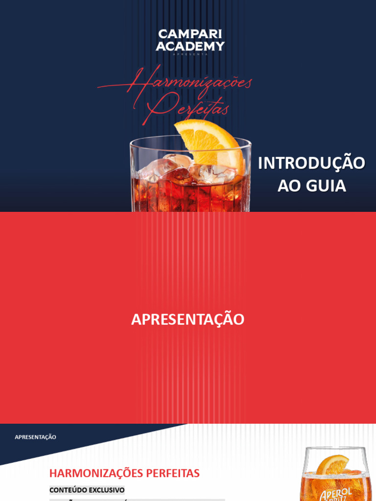 1 Campari Harmoniza Äes Perfeitas - Intro | PDF | Coquetéis