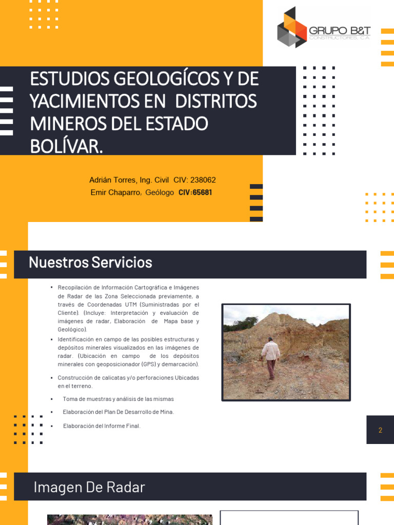 Estudios Geologicos Grupo B&T | PDF | Ciencias de la Tierra