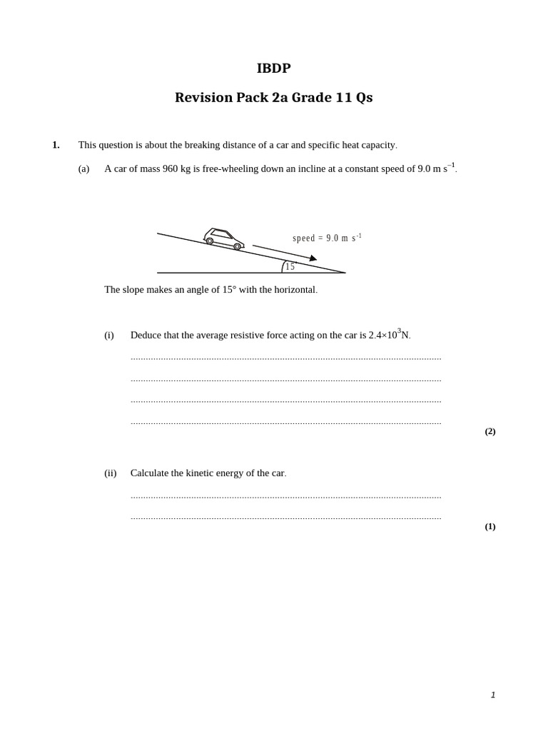 IBDP Physics Revision Guide | PDF | Force | Temperature