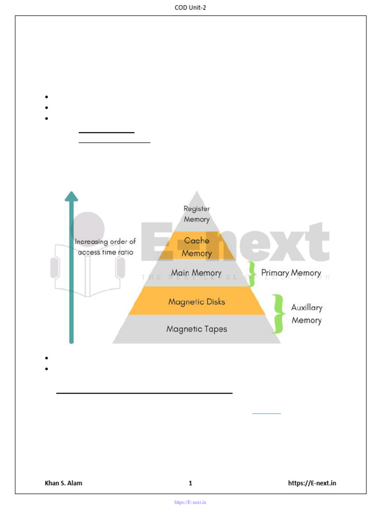 COD Unit-2 (CH 3) (E-Next - In) | PDF | Computer Data Storage | Random ...